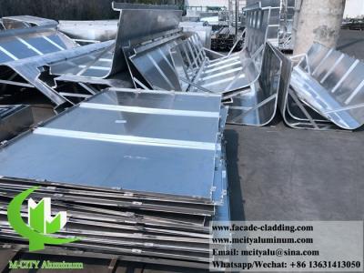 China Laser Cut Powder Coated Aluminum Facade Cladding with Customizable RAL Colors for Architectural Solid Aluminum Panel for sale