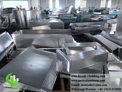 China Powder Coated Solid Aluminum Cladding Panel 1200x2400mm with Perforated Design for Facade Systems for sale