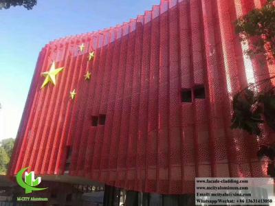China CNC Laser Cut Perforated Aluminum Panel with PVDF Paint and Custom RAL Colors for Facade Cladding for sale