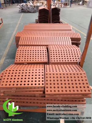 China Powder Coated Perforated Aluminum Facade Panel with Custom RAL Colors and 1000x2000mm Standard Size for sale