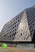 China Anti Rust Powder Coated Perforated Aluminum Facade Panel with Customizable Patterns for Building Cladding for sale
