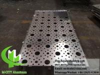 China Anti-rust Perforated Powder Coated Solid Aluminum Facade Panel for Building Cladding for sale