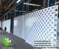 China Powder Coated Perforated Aluminum Facade Panel with Custom RAL Colors and 1mm-6mm Thickness for sale