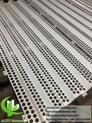 China Anti-rust Powder Coated Perforated Aluminum Facade Panel with Customizable RAL Colors for sale