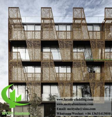 China Laser Cut Powder Coated Aluminum Facade Cladding with Customizable Patterns for Architectural Decoration for sale