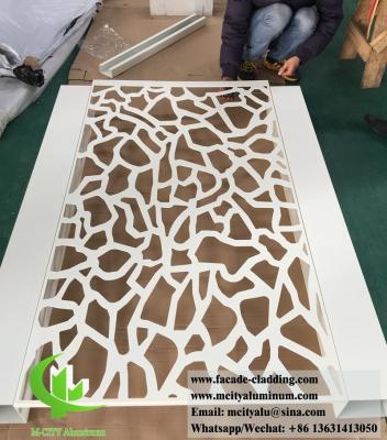 Decorative screen aluminium cladding panel for building facades villa garden fence