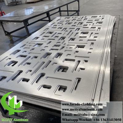 China Powder Coated Laser Cut Metal Screen with Customizable Design and Anti-Rust Aluminum Facade Panel for sale