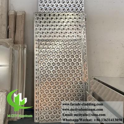China Round holes perforation design aluminium facade metal wall cladding system for sale