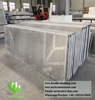 China Powder Coated 3mm Perforated Aluminum Facade Panel with Customizable RAL Colors for Building Cladding for sale
