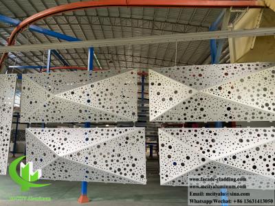 3D shape aluminum facades metal wall cladding for building facades