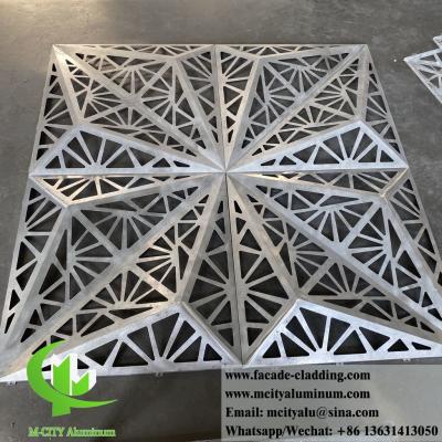China Perforated metal sheet aluminium decorative patterns for architectural building wall cladding for sale