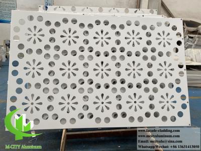 China Architectural Solid Aluminum Cladding 3mm Thickness Powder Coated White Color Anti Rust for sale