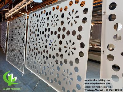 China Architectural Solid Aluminum Cladding 3mm Thickness Powder Coated White Color Anti Rust for sale