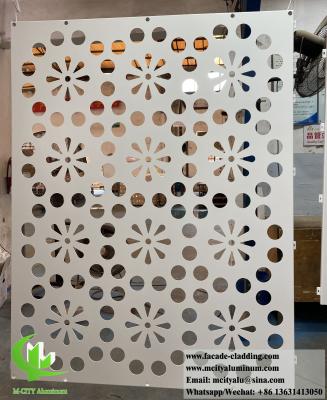 China Architectural Solid Aluminum Cladding 3mm Thickness Powder Coated White Color Anti Rust for sale