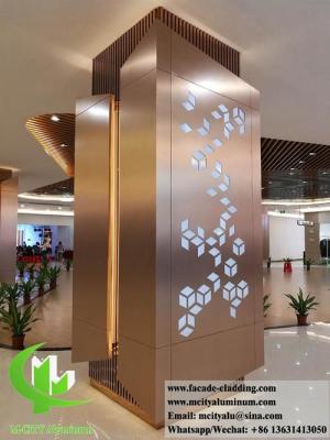 China PVDF Coated 3mm Thickness Aluminum Cladding Panel for Customizable Building Facade and Column Covers for sale