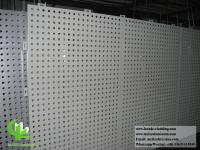 China Powder Coated Perforated Aluminum Facade Panel with Laser Cut Design and Customizable Size for Building Cladding for sale