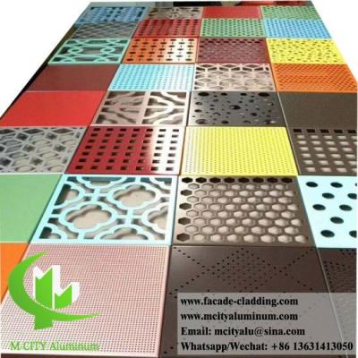 China Powder Coated Decorative Metal Screen Aluminum Panels with Laser Cut Design for Customizable Privacy Screen for sale