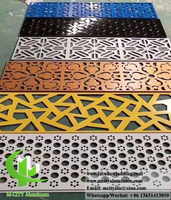 Decorative Metal Screen Laser Cut Aluminium Sheet Architectural Metal Building Materials