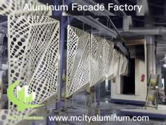 3d metal garden screen aluminium privacy screen metal facade cladding sheet 2.5m wall facade decoration