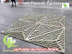 Customizable Aluminum Facade Cladding for Any Building 3D Design Perforation CNC Engraving