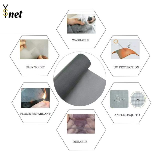 Fiberglass window screen mesh product photo