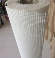 Quality 140g Self Adhesive Fiberglass Mesh 5*5mm C Glass Fiber Glass Mesh White for sale