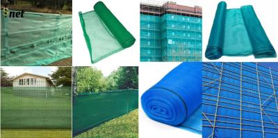 China PE Heavy Duty Debris Netting 75gsm - 350gsm Green Net For Construction Site for sale