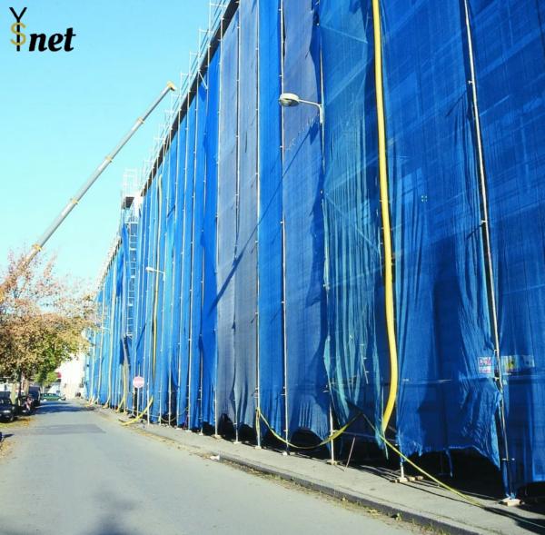 Quality HDPE / PE / Nylon / Plastic Fireproof Mesh Netting Dust Proof Blue Debris Netting for sale