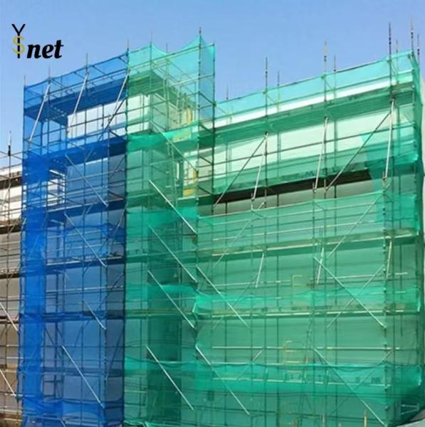 Quality Customized Construction Safety Net Fireproof Dust Proof Green Scaffold Netting for sale