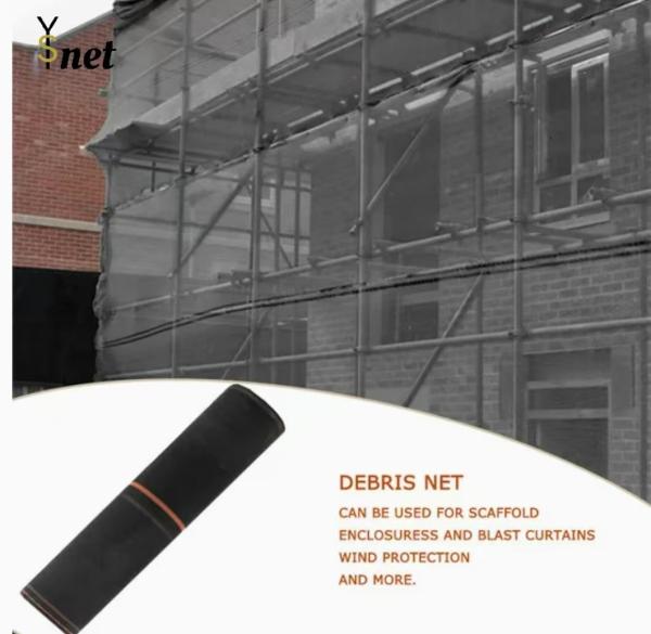 Quality Black Construction Safety Net Corrosion Resistant Construction Safety Debris for sale