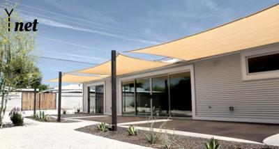 中国 高強度HDPE太陽帆シェードネット,三角形および四角形の庭庭園のためのシェード帆 販売のため