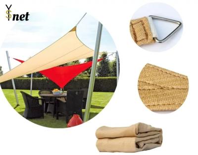 中国 高強度HDPE太陽帆シェードネット,三角形および四角形の庭庭園のためのシェード帆 販売のため