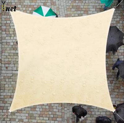 China Rectangle Polyester Sun Shade Fabric 10'X13' Waterproof Sun Shade Fabric Customized  for sale