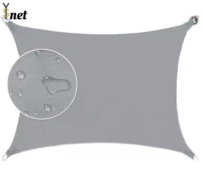 China Waterproof Polyester Shade Cloth 120gsm - 350gsm Rectangle Sun Shade Sail for sale