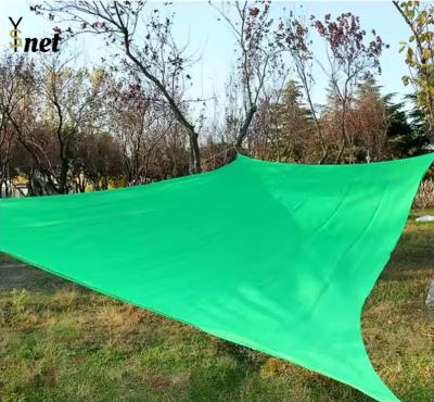 China Anti Aging Shade Sail Net Green Portable Sun Shade Sail 3.6x3.6m 5x5m for sale