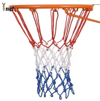China Factory Custom 8 Loop Mini Basketball Net Red, White and Blue Oem 21inch Basketball Net for sale