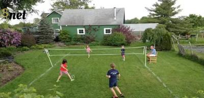 China Factory Custom With Wire Rope Four Bread Edge Outdoor Badminton Net Price of Badminton Net for sale