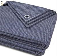 Quality 240GSM Carpet Net Blue / Grey Outdoor Plastic Camping Rugs for sale