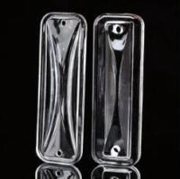 China Square Solid Glass Bricks Wall Bespoke Hot Fused Gradient Clear Irregular for sale