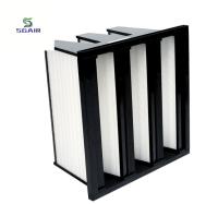 China Compact Dense Pleated Hepa Filter With F9 Efficiency for sale