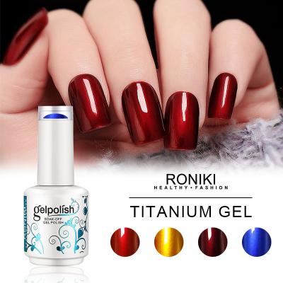 China RONIKI Tatanium Gel Polish,Nail Art Gel,Nail Painting Color Gel for sale