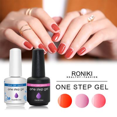 China Roniki One Step Gel Polish,Nail Painting Color Gel,Nail Art Gel for sale