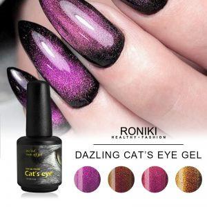 China RONIKI Illusion Cat Eye Gel Polish Laser Cat Eye gel custom Gel Polish china for sale