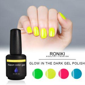 China RONIKI Glow In The Dark Gel Polish Glow In The Dark Gel Nail Art Gel for sale