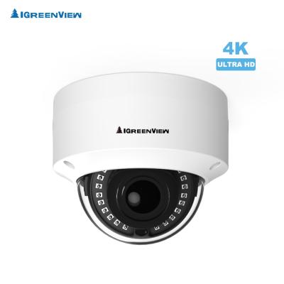 中国 cheap price 4K IR Dome camera with 3.6-10mm motorized lens and support IP66 Waterproof 販売のため