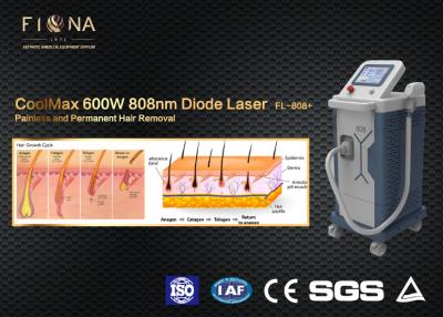 Cina la macchina di depilazione del laser a diodi di 600w 808nm indolore per tutta la pelle scrive in vendita