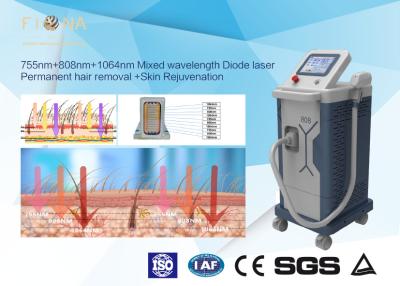 Cina Macchina portatile bianca di depilazione del laser a diodi 755nm + 808nm con il touch screen LCD in vendita