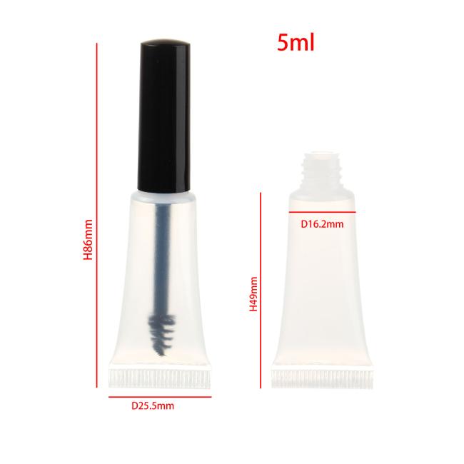 Close-up of mascara tube brush detail