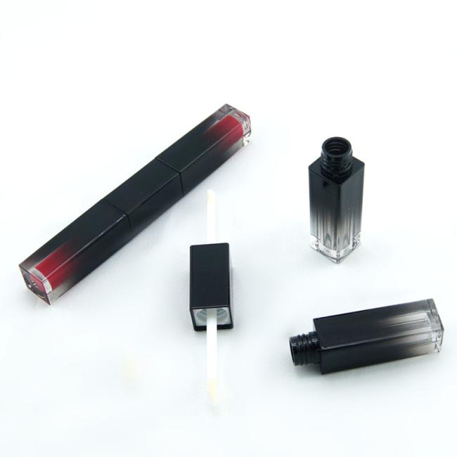 Refillable cosmetic container tube