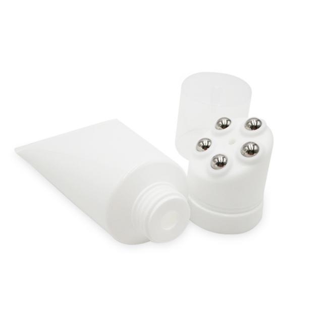 White plastic roller bottle design